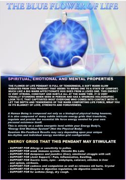 Blue Flower Of Life | Inner Soul Tech
