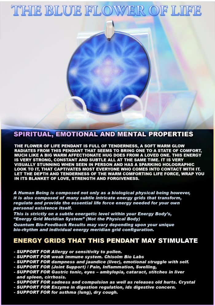 Blue Flower Of Life | Inner Soul Tech